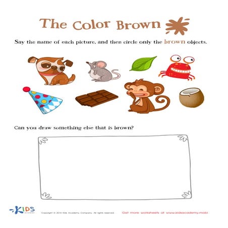 Learning colors for children - Brown | PDF