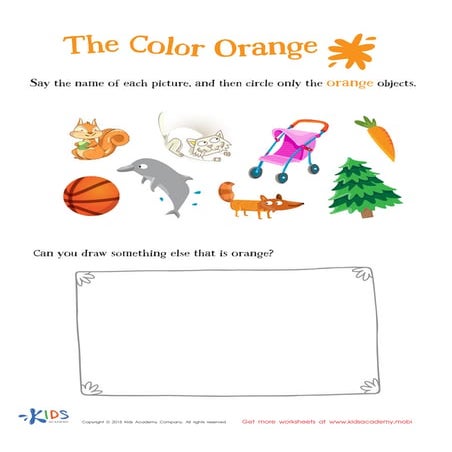 Learning colors for children - Orange | PDF