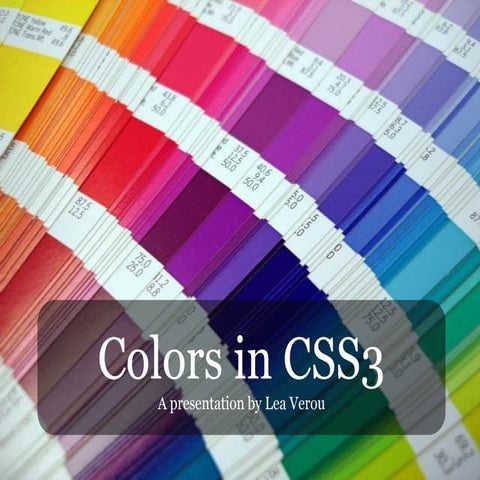 Colors In Css3 Ppt