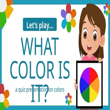 Interactive Color Quiz Presentation: Identify Colors of Objects and ...