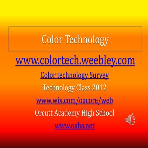 Color Technology PowerPoint | PDF