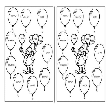 Color the clown and ballons | PPT
