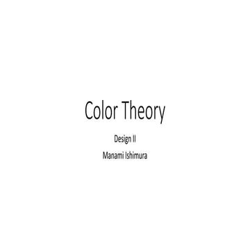 Color theory | PPT