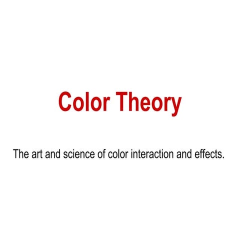 Color theory | PPT