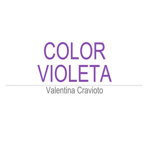 Color violeta | PPTX