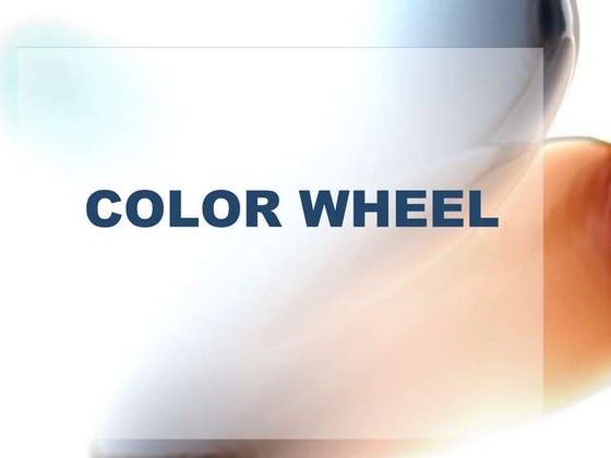 The color wheel | PPT