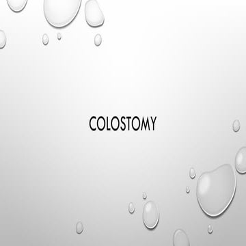 COLOSTOMY.pptx for undergradutes mbbs students | PPTX