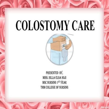Colostomy care : Nursing management | PDF