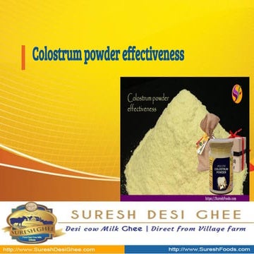 Colostrum powder effectiveness | PPT