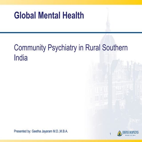 Global Mental Health | PPT