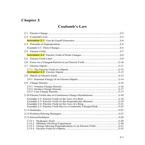 coloumb law and electric field chapter.pdf
