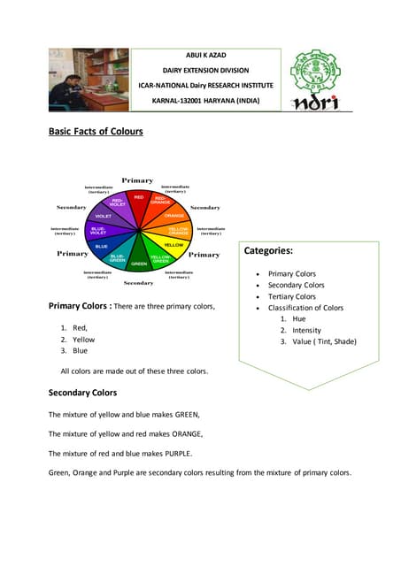 The color wheel | PPT
