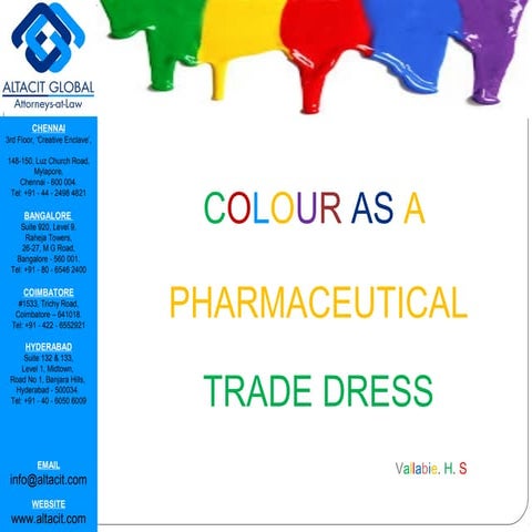 Colour as a pharmaceutical trade dress | PPT