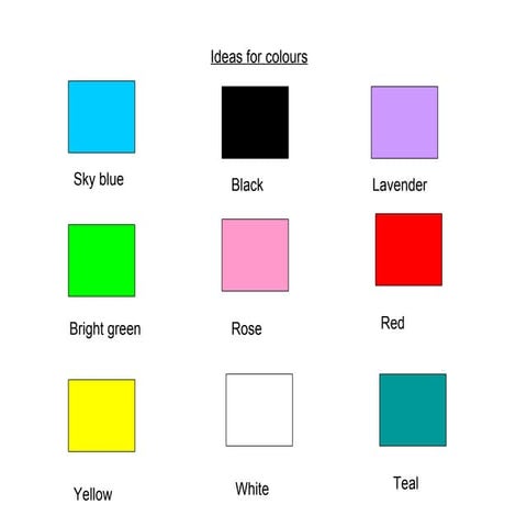 Colour ideas | PPT