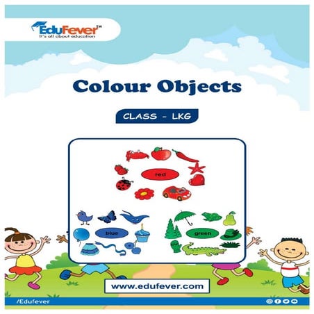 Colour Objects - LKG Worksheet | PDF