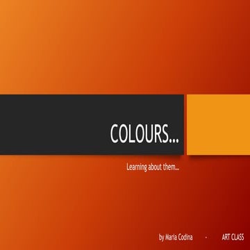 Colours art class | PPT