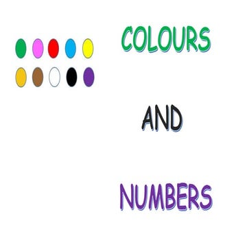 Colours and numbers literacy | PPTX