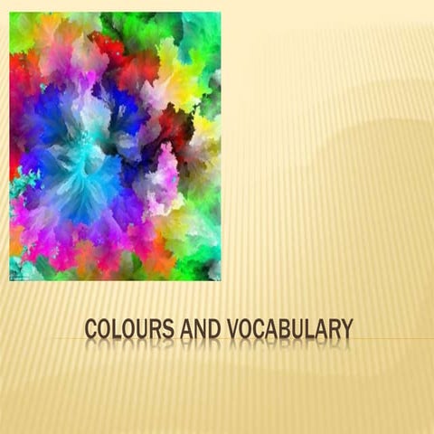 Colours and vocabulary | PPT