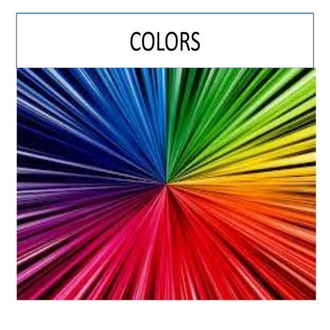 Colours For Second Grade | PPTX