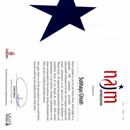 Najm Appreciation | PDF