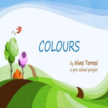Colours slide presentation - preschoolers | PPTX