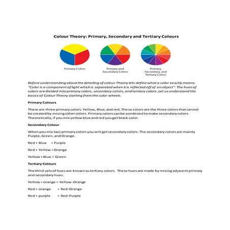 Colour theory | DOCX