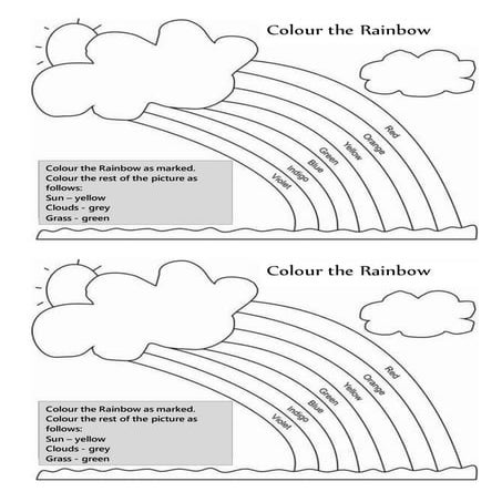 Colour the rainbow | PDF
