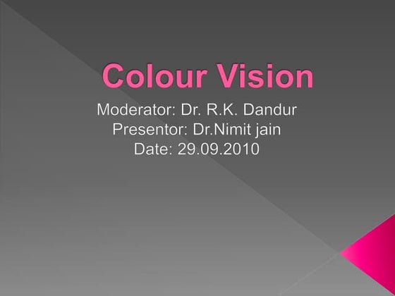 Colour vision | PPT