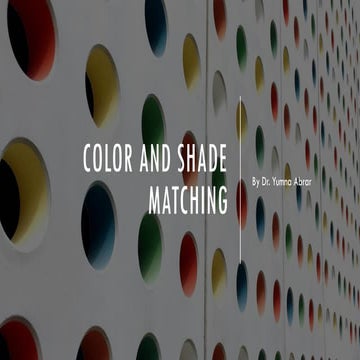 Shade selection | PPTX