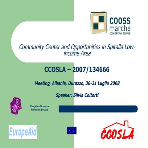 CCOSLA Project. Taining Module | PPT