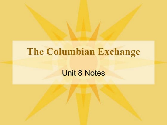 Columbian Exchange | PPT