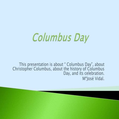 Columbus day | PPTX | National & Civic Holidays | Holidays