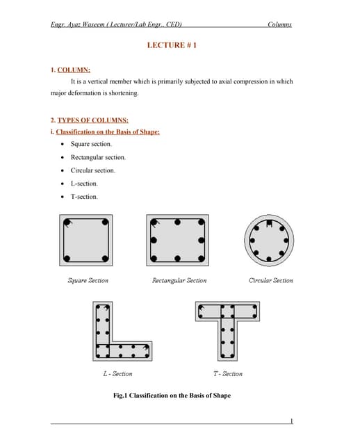 Design of short columns using helical reinforcement | PPTX