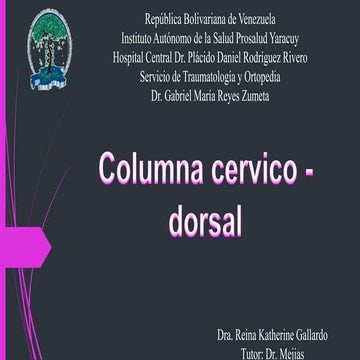 Anatomía de columna cervical | PPTX