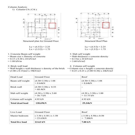 Column analysis c4 & c14 | PDF