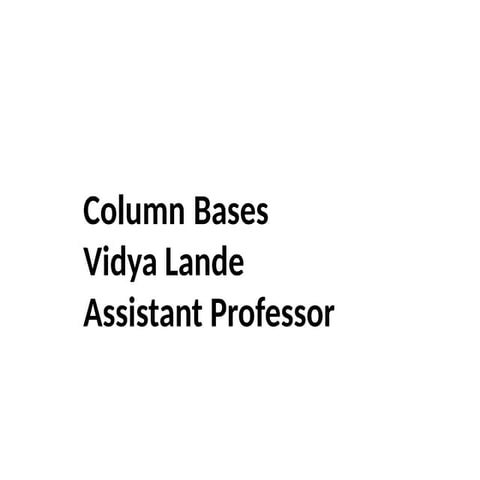 Column bases design of steel structures.pptx