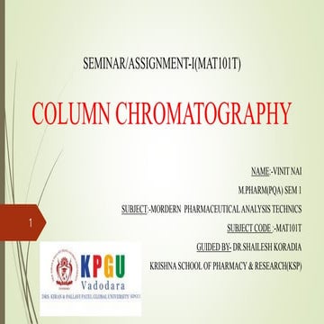 Column Chromatography Pptx