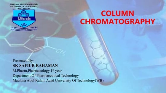 Chromatographic Column chemistry | PPTX