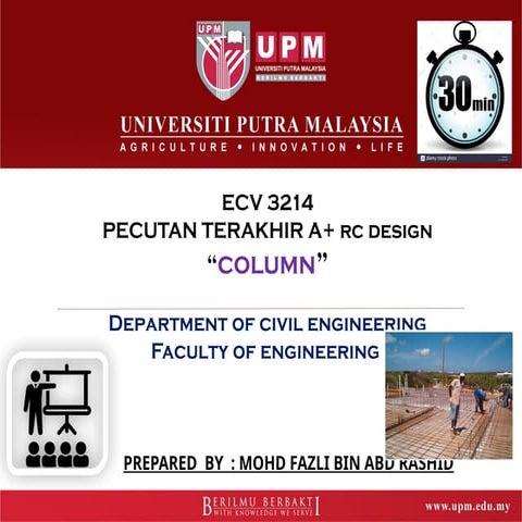 Column Reinfoforced concrete Slide RC design Fazli.pptx