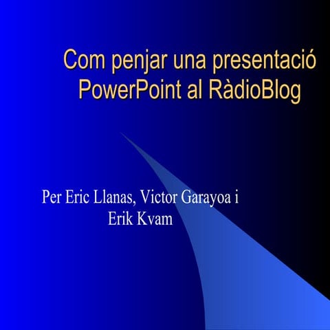 Com Penjar Un Powerpoint | PPT