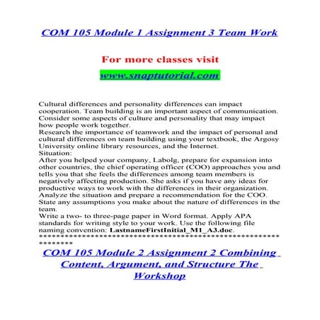 eek 4 Assignment Team Outline Exercise New Attempt Due.docx