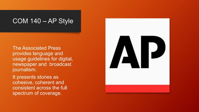 Copy-editing NewSymbols and AP Style.ppt