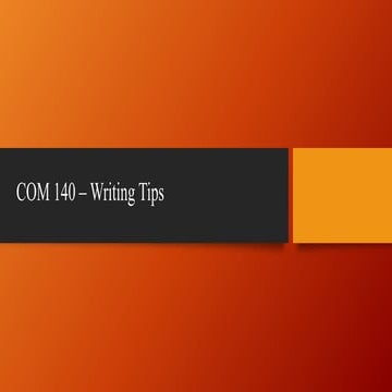 How to write a book | PPT