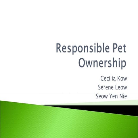 COM255 - Responsible Pet Ownership | PPT | Pet Insurance | Insurance