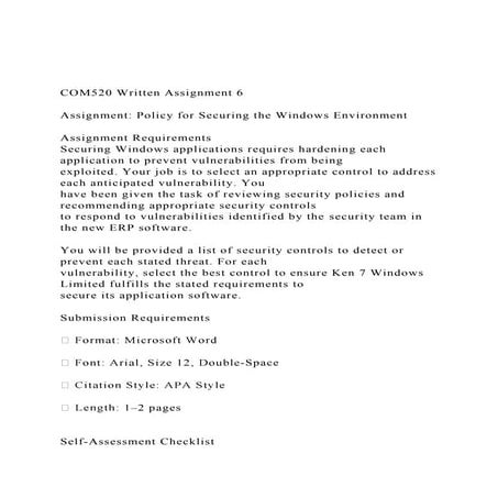 Assignment Network Security ControlsAssignment Requirements.docx