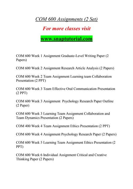 Hcs 504 Massive Success / snaptutorial.com