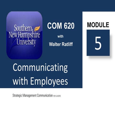 COM 620 Module 5 | PPT