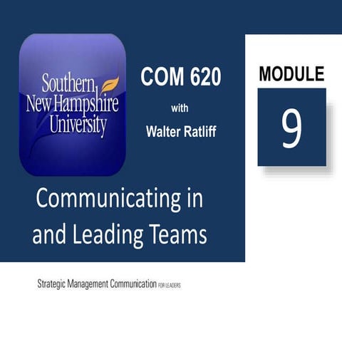 COM 620 Module 9 | PPT