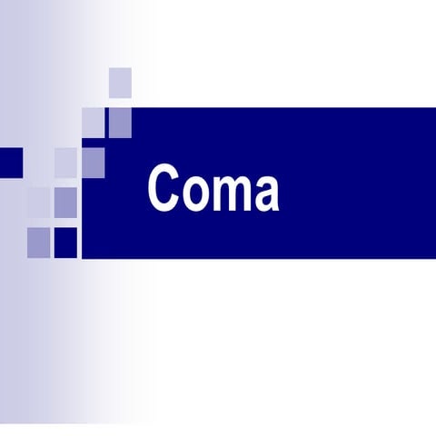 coma. Classification. Mechanism. Treatment.pptx