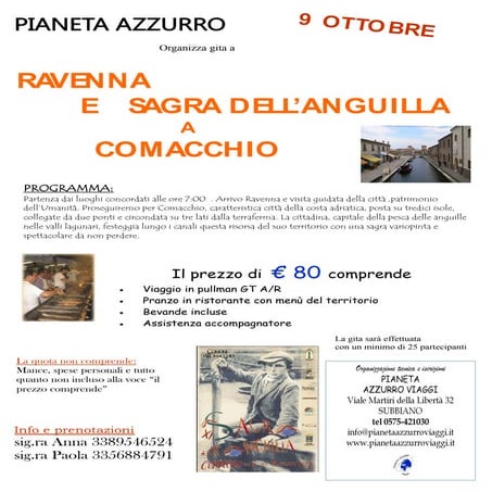 Ravenna , Comacchio e sagra dell'anguilla 2016 | PDF